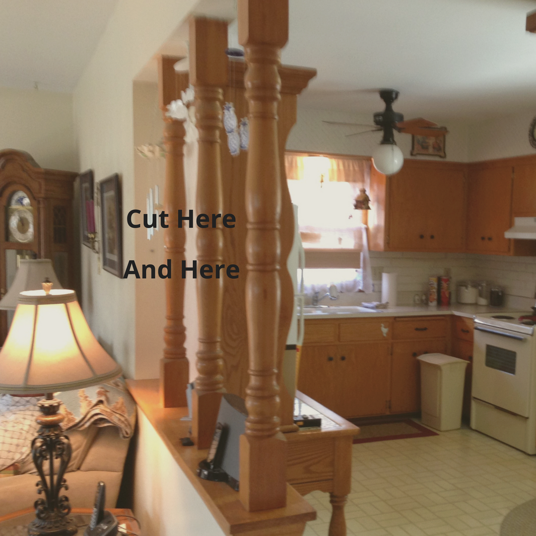 How to Update Ugly 70's Spindles - The Handcrafted Haven
