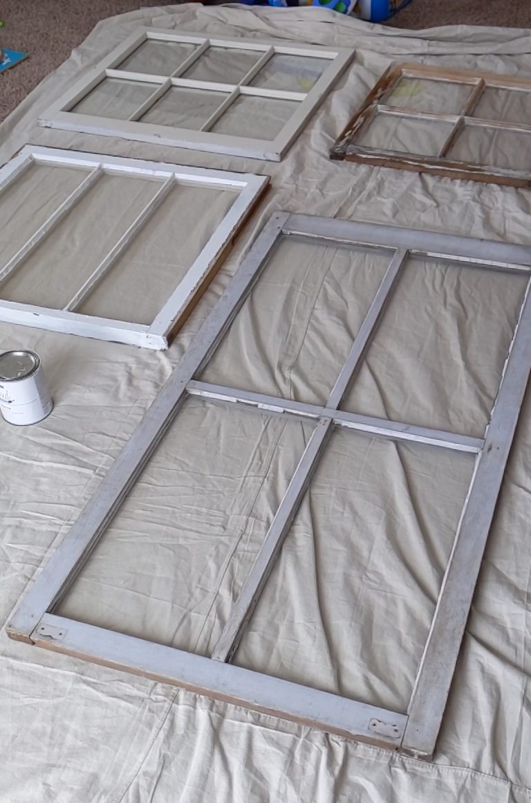 How to Repurpose Old Windows as Wall Decor - The Handcrafted Haven