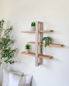 How to Make a Modern DIY Wall Shelf - The Handcrafted Haven